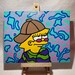 Hippie Lisa Simpson Canvas Art Painting - Etsy