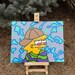Hippie Lisa Simpson Canvas Art Painting - Etsy