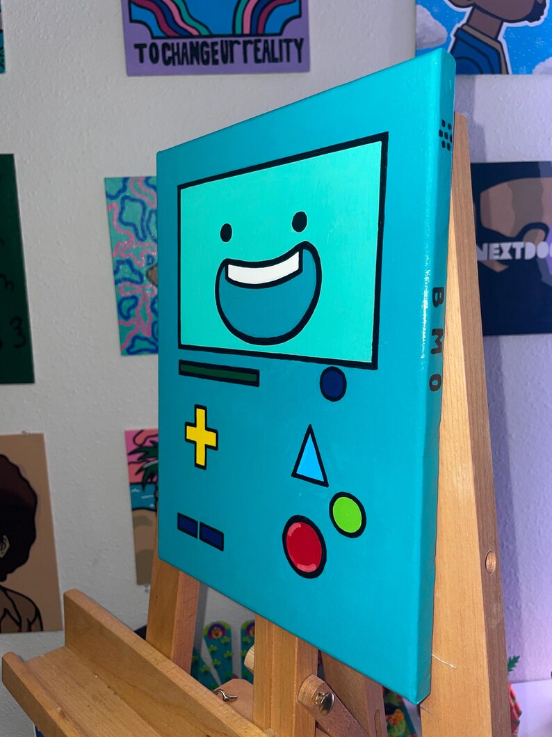 Adventure Time BMO Canvas Art Painting - Etsy