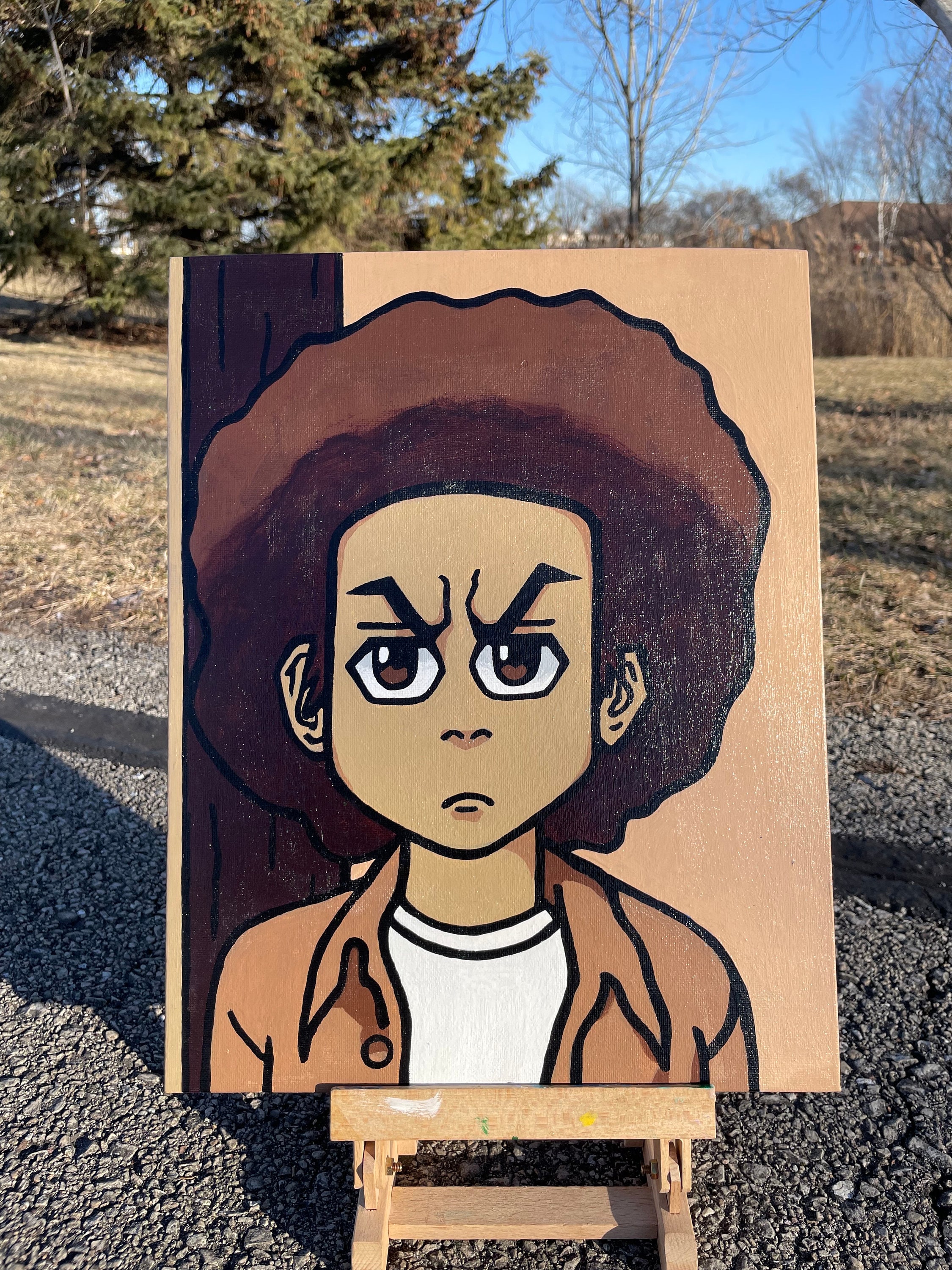 Huey Freeman the Boondocks Canvas Art Painting - Etsy