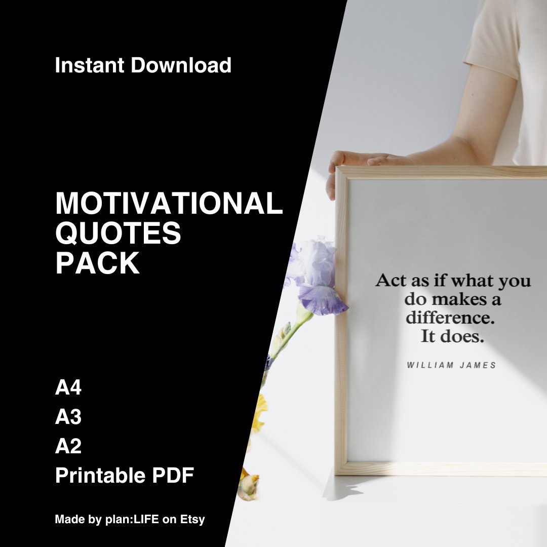 Motivational Quotes Poster Pack | 59 Quotes | Inspirational | Wisdom ...
