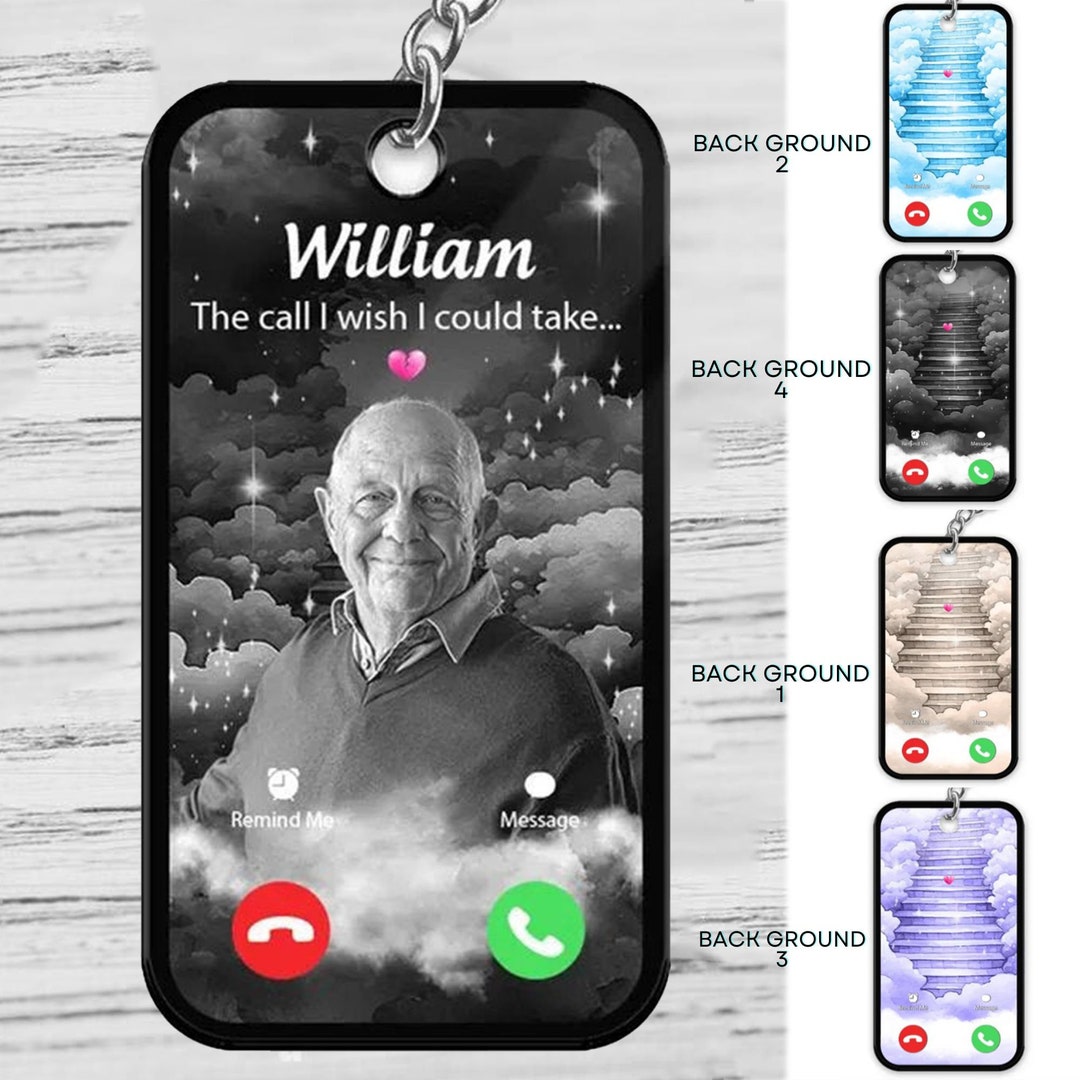 Gift to Family Member, the Call I Wish I Could Take Acrylic Keychain ...