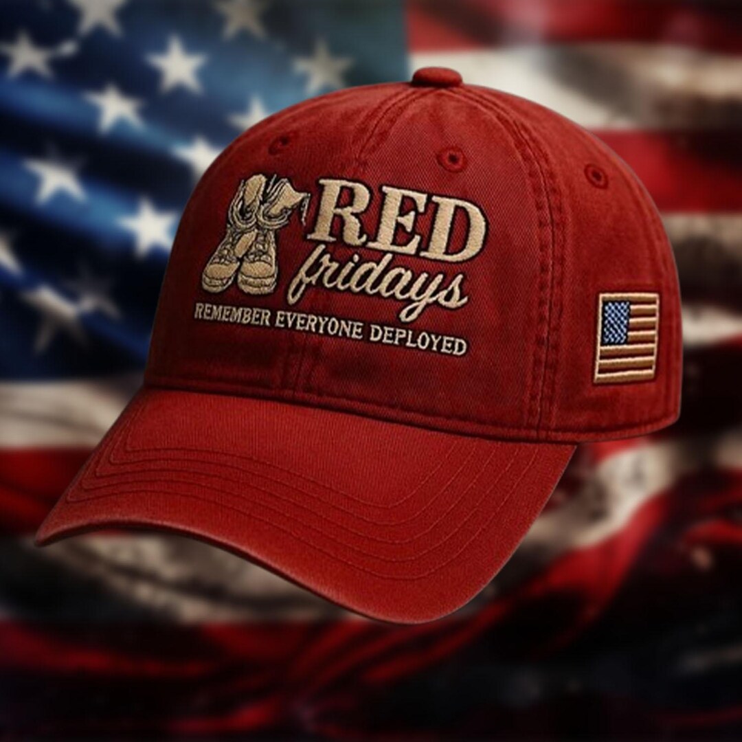 US Red Friday Casual Hat, Patriotic Military Support Cap, Remember ...