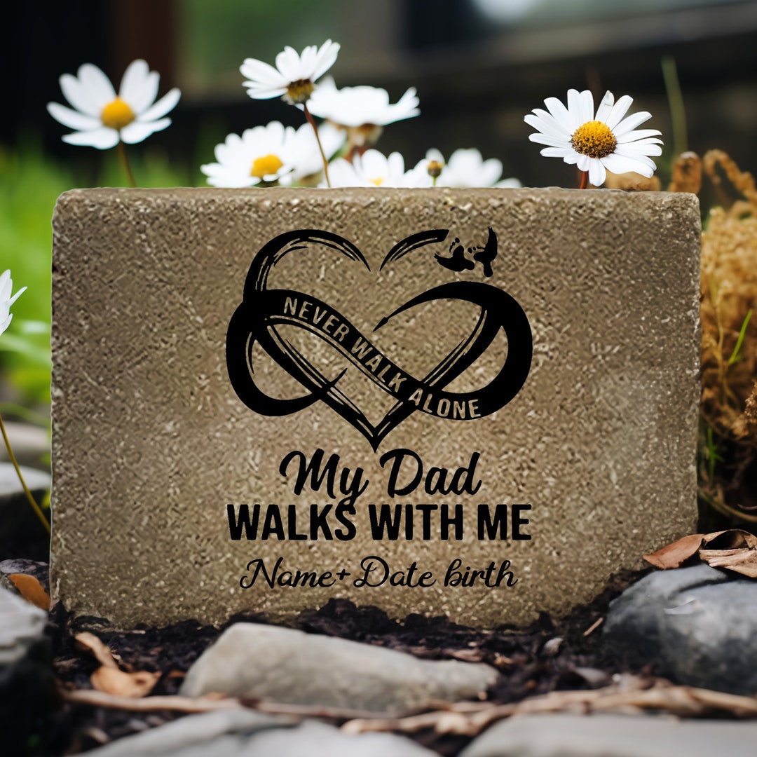 Personalized Memorial Stone for Dad, Grandpa, Husband, Lovers One ...