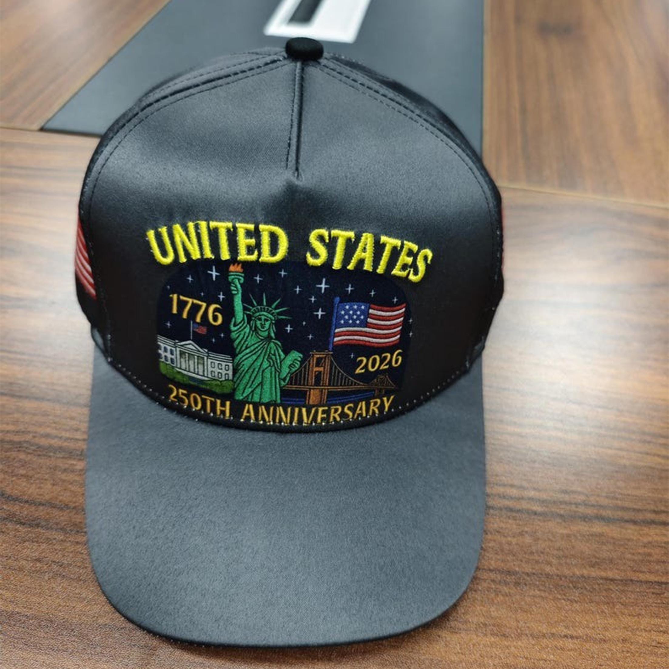 Custom USA 250 Years Anniversary Embroidery Hat, 1776 to 2026 Patriotic ...