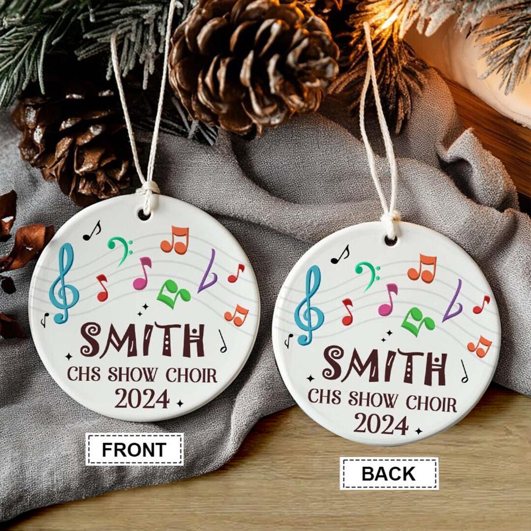 Personalized Musical Ornament, Show Choir Ornament, Musician Gift ...