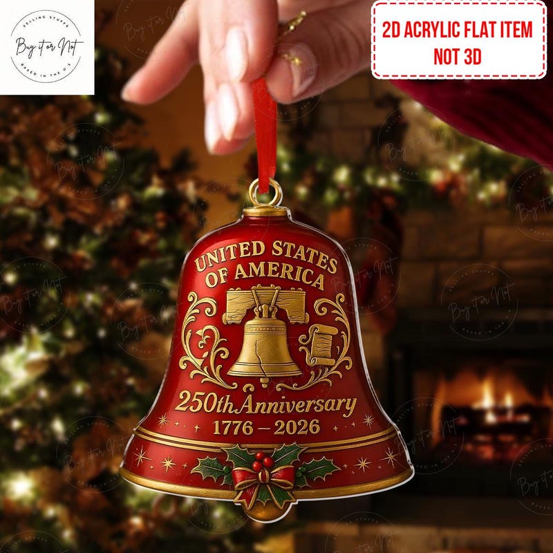 250th Usa Anniversary Christmas Ornament - Etsy