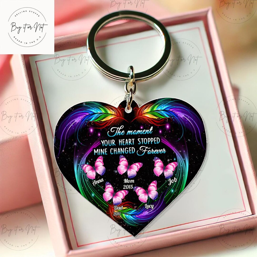 Custom Butterfly the Moment Your Heart Stopped Mine Changed Forever ...