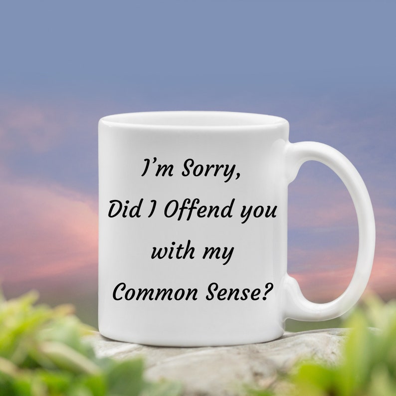 Funny Mug, I'm Sorry, Did I Offend You With My Common Sense, Sarcastic ...