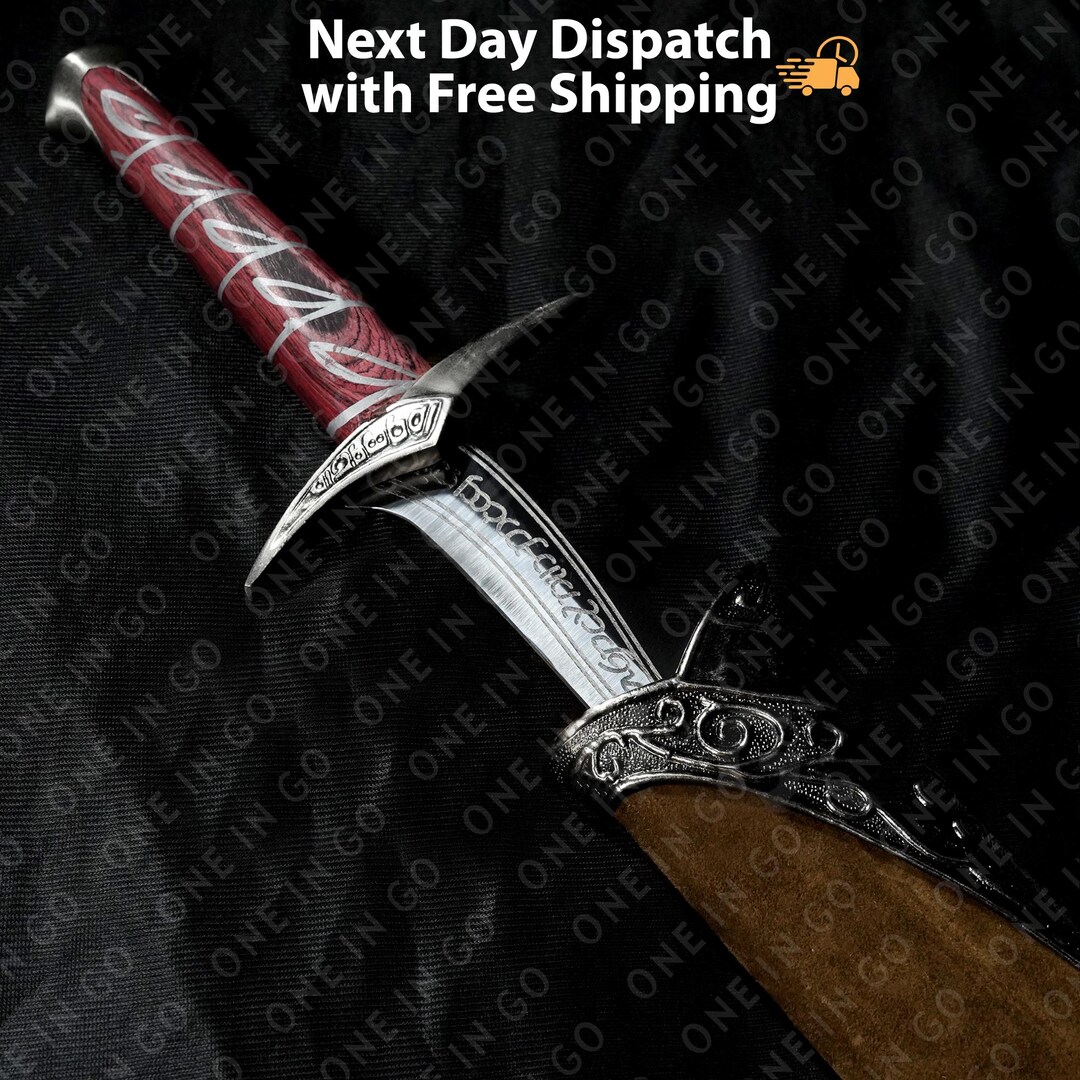 Hand Forged Short Stainless Steel Bespoke Bilbo,s Sting Sword Frodo ...