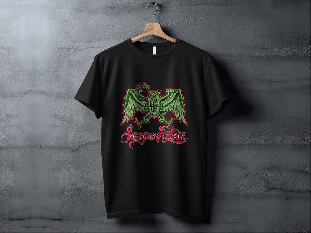 Sangre Azteca T-shirt - Mexican Eagle Warrior Design | Premium Cotton ...