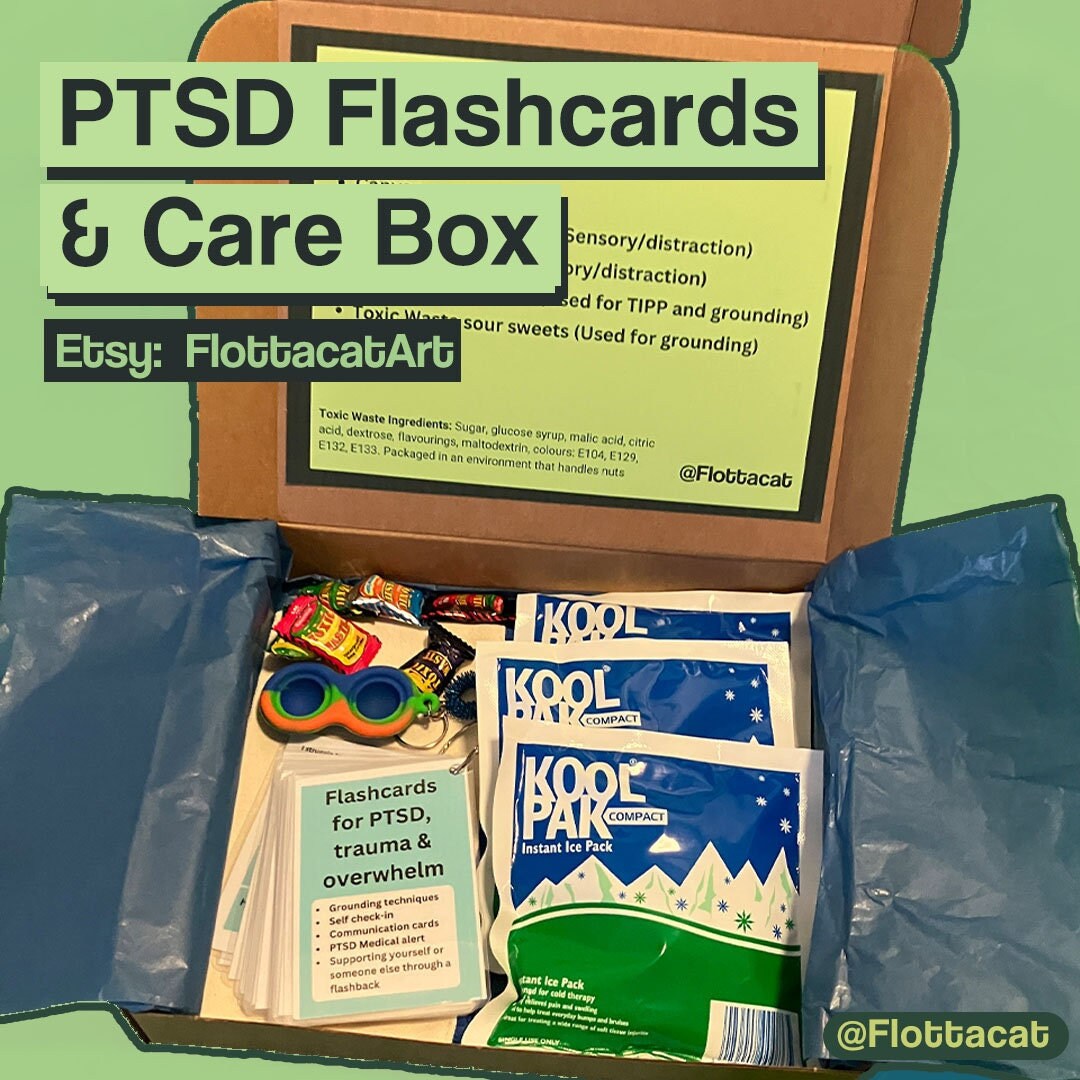 PTSD Care Box & Flashcards | PTSD, Trauma, Mental Health Support ...