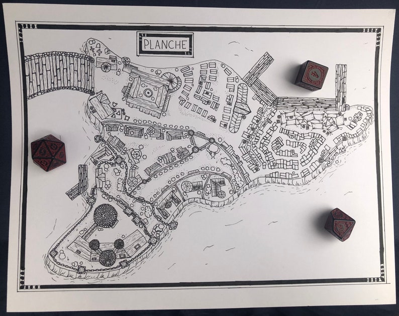Fantasy Map - Planche City - Etsy