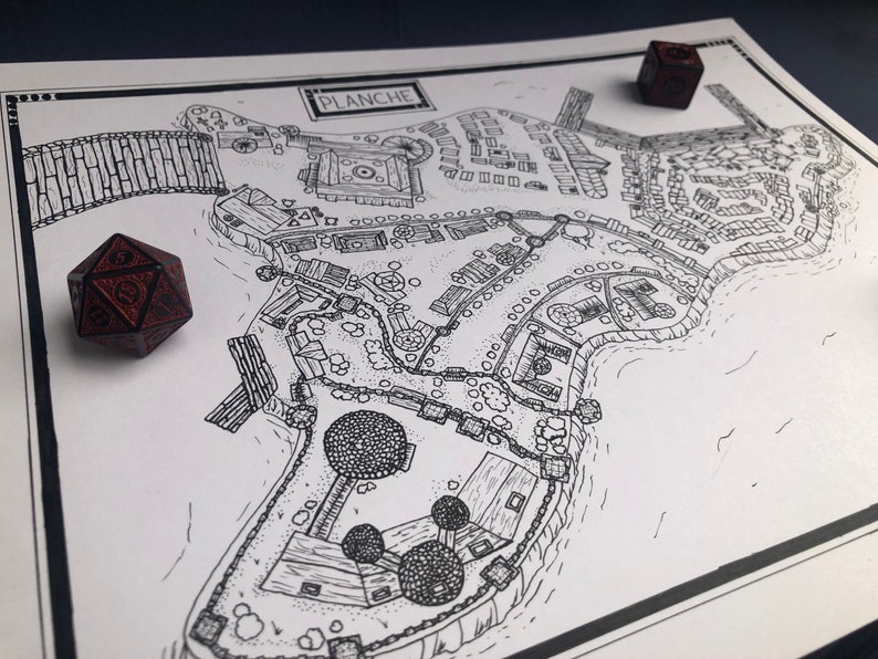 Fantasy Map - Planche City - Etsy