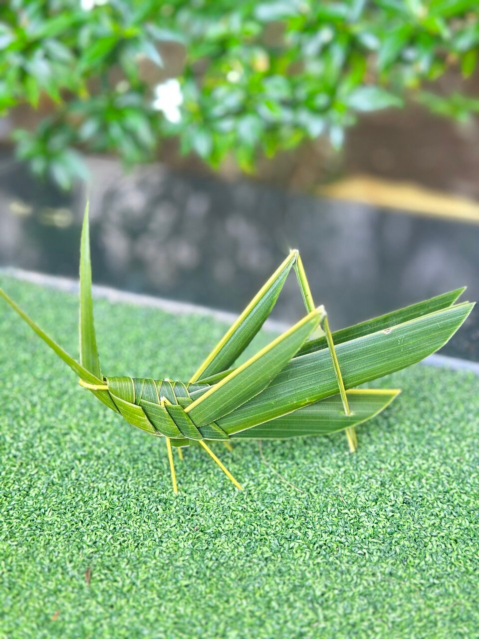 Grasshopper Miniature Hand Handmade Coconut Leaves - Etsy