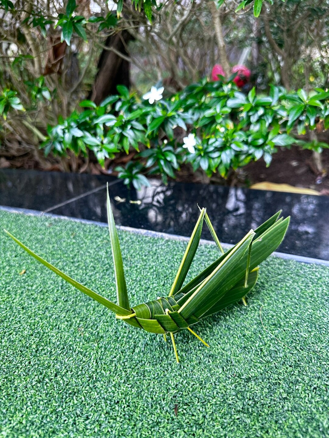 Grasshopper Miniature Hand Handmade Coconut Leaves - Etsy