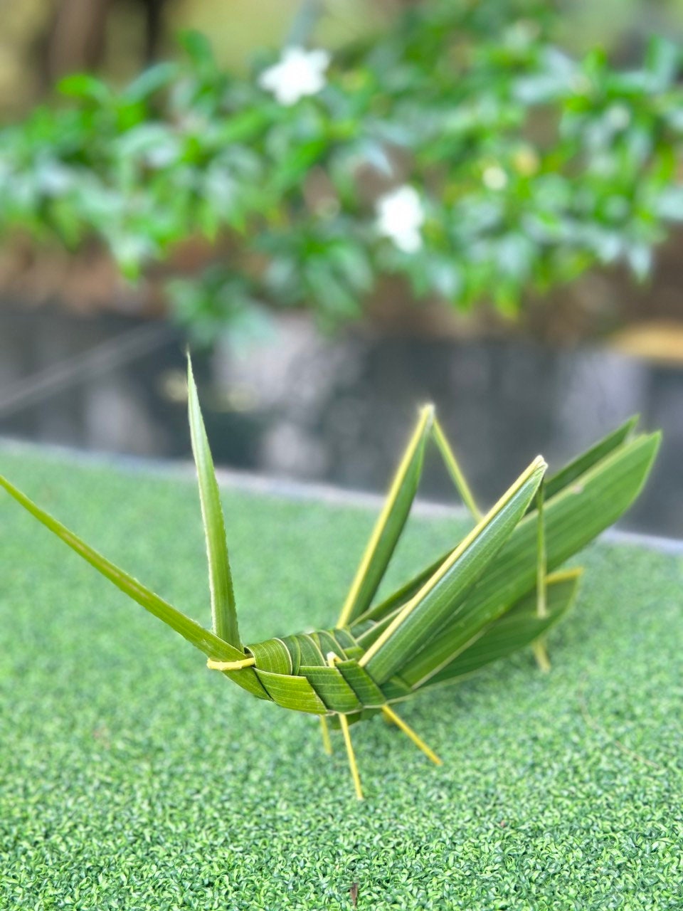 Grasshopper Miniature Hand Handmade Coconut Leaves - Etsy