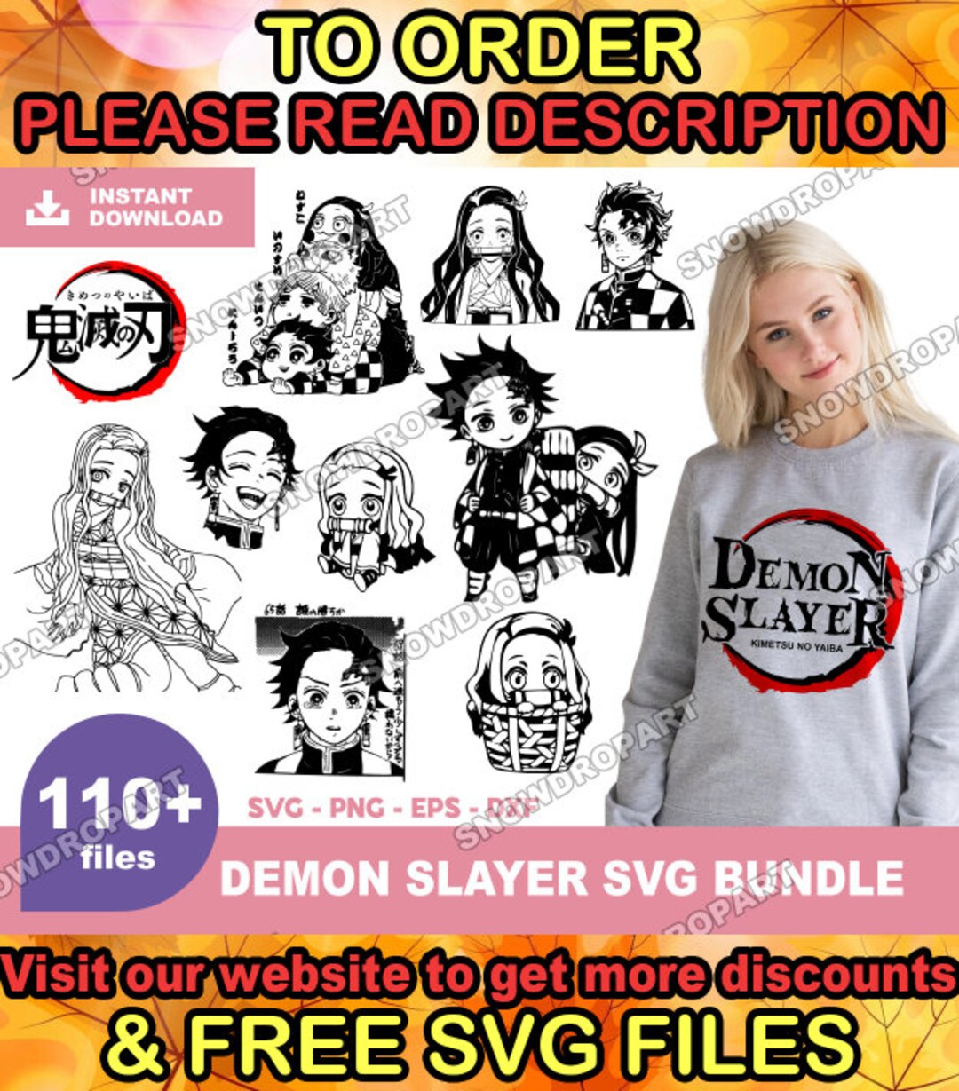 110 Demon Slayer Svg Bundle Demon Slayer Svg Nezuko Svg - Etsy