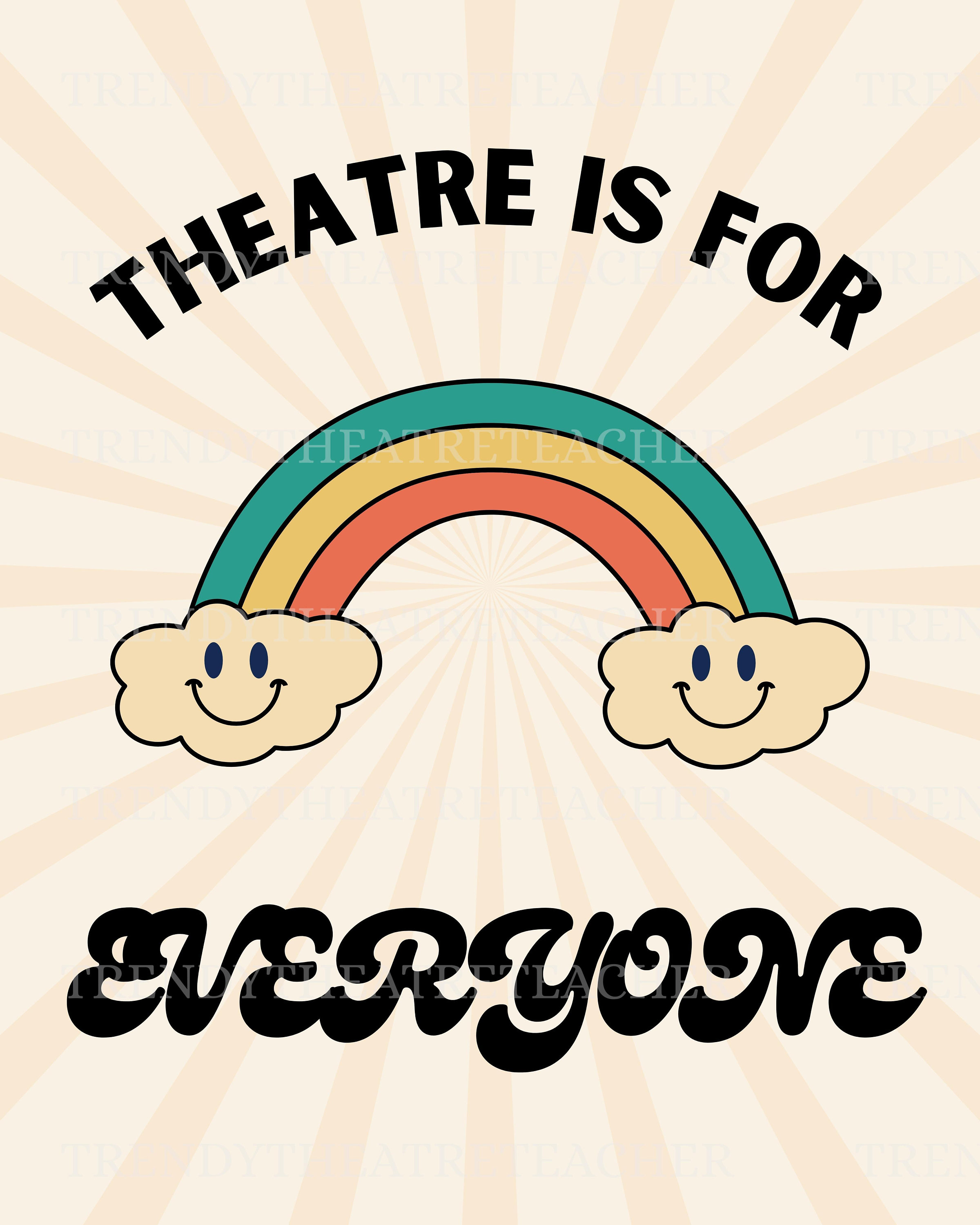 DIGITAL DOWNLOAD | Theatre is for Everyone Retro Classroom Poster - Etsy