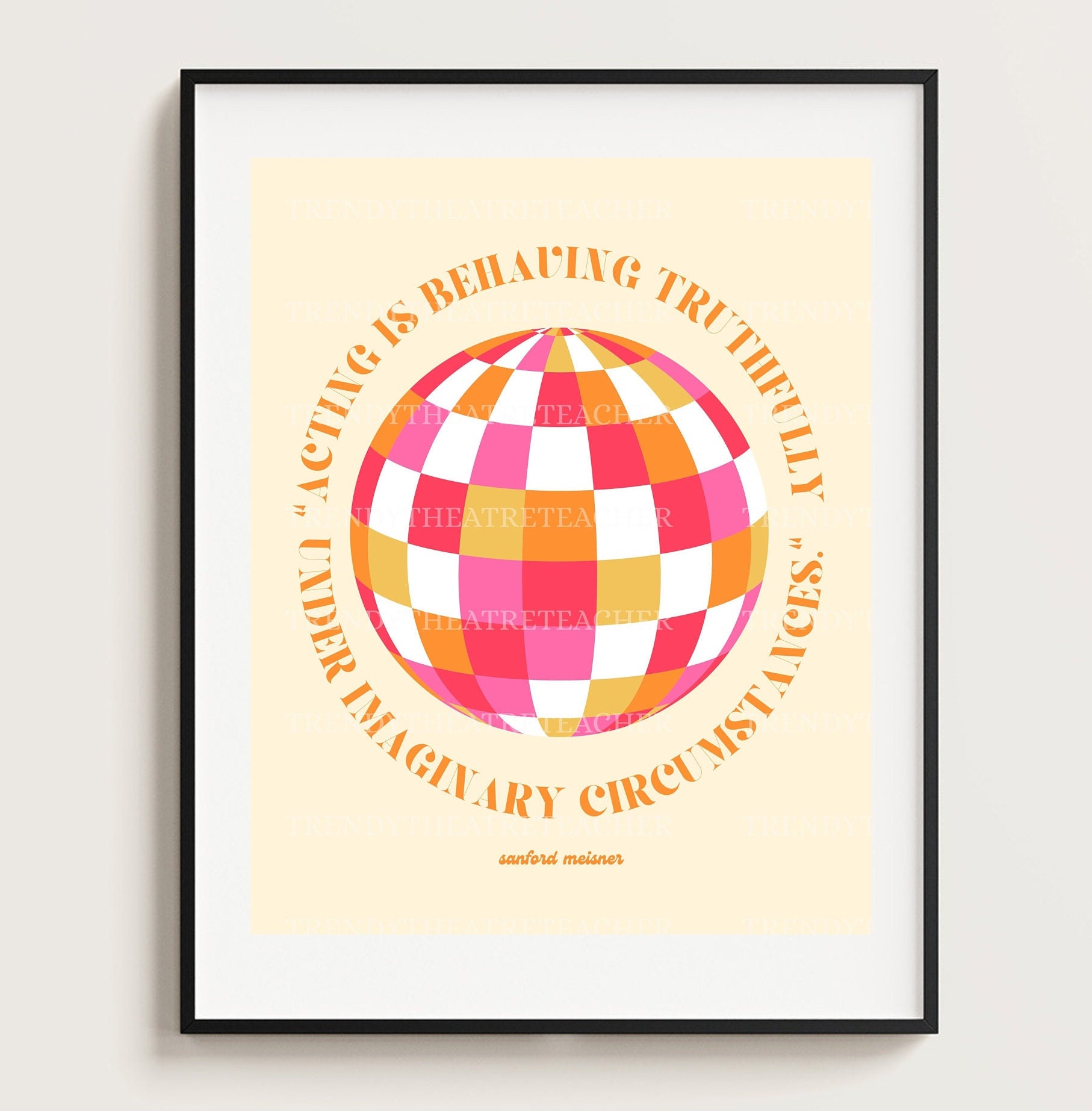 DIGITAL DOWNLOAD | Printable Trendy Theatre Classroom Sanford Meisner ...