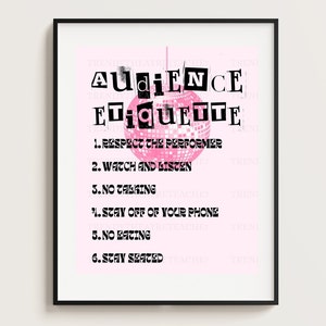 DIGITAL DOWNLOAD | Trendy Disco Theatre Classroom Audience Etiquette ...