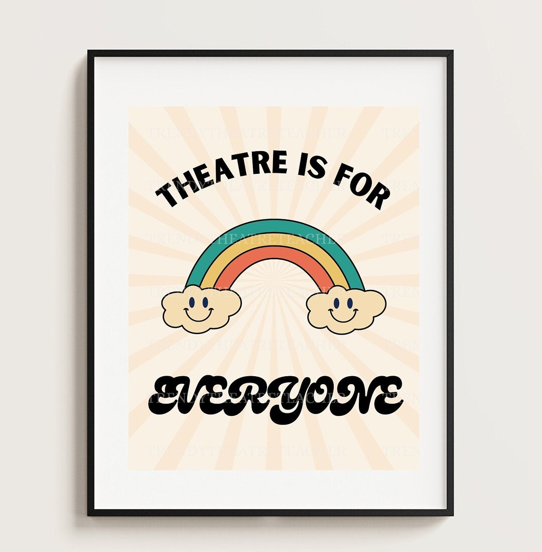 DIGITAL DOWNLOAD | Theatre is for Everyone Retro Classroom Poster - Etsy