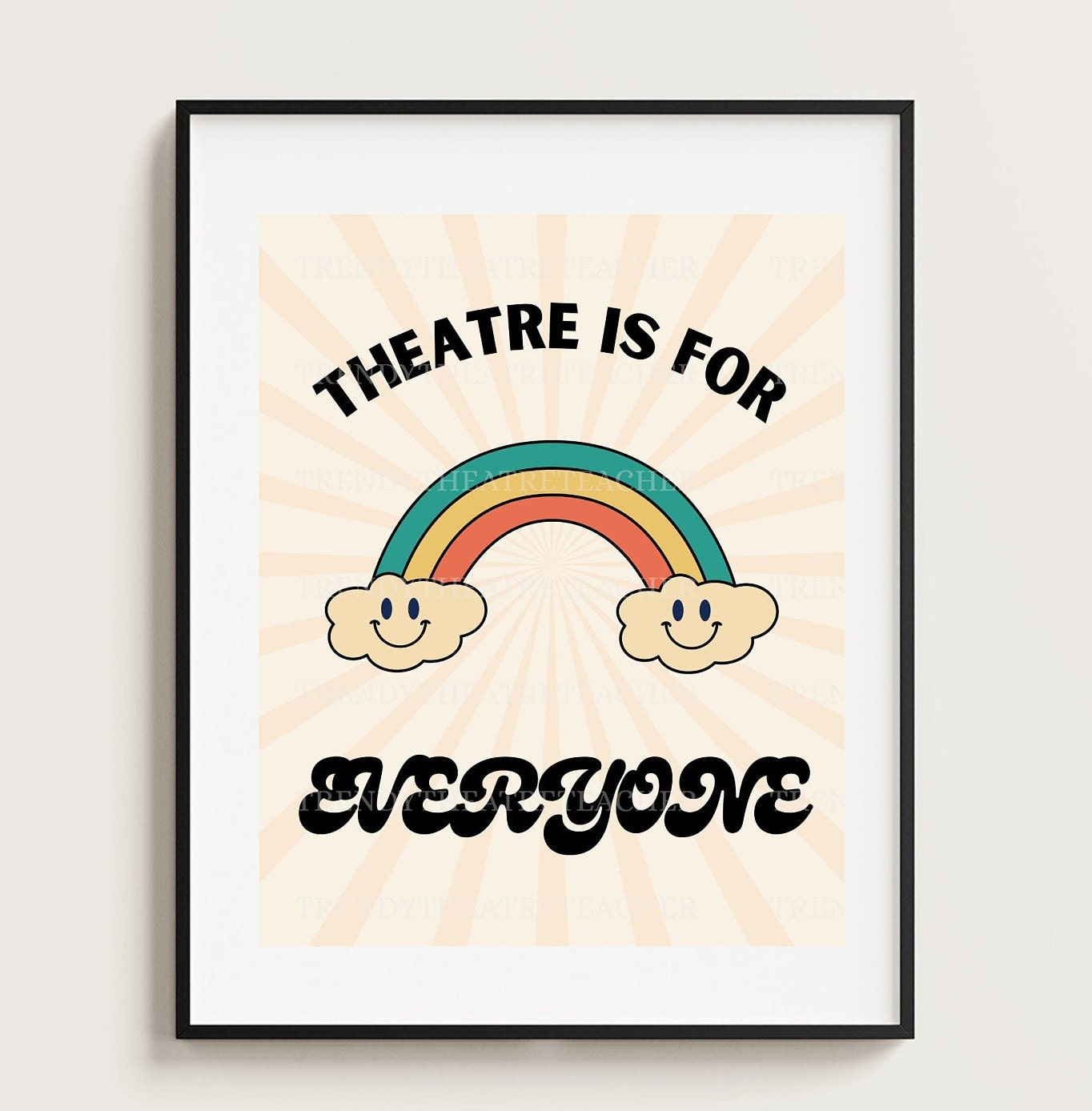 DIGITAL DOWNLOAD | Theatre is for Everyone Retro Classroom Poster - Etsy
