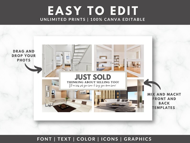 Just Sold Listing Letter Template, Just Sold Flyer, Real Estate Letter ...