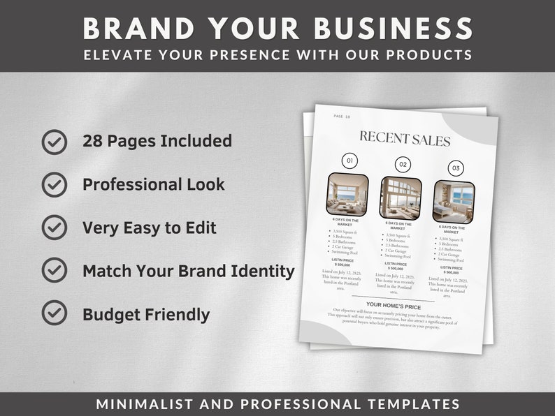 Real Estate Listing Presentation Package, Listing Presentation for Real ...