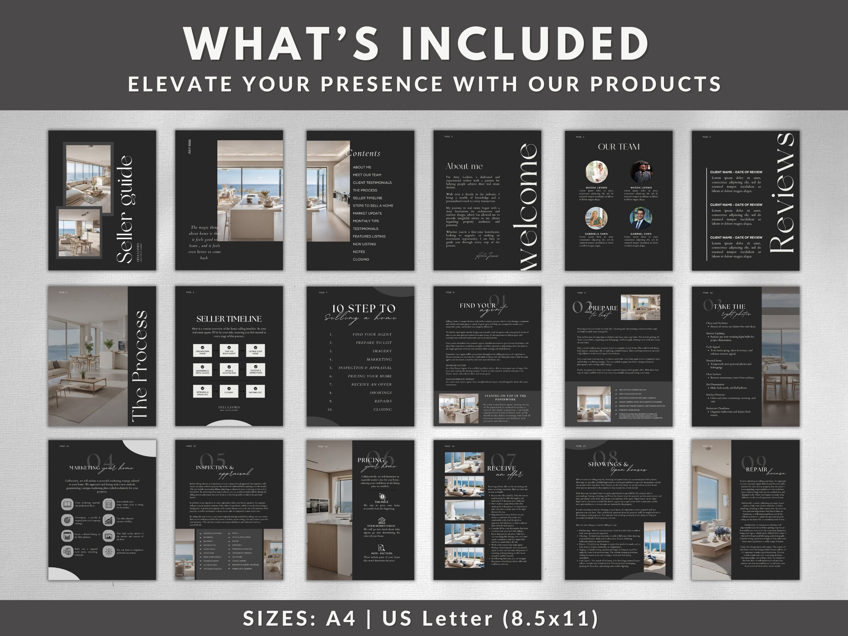 Luxury Seller Pre-listing Presentation, Real Estate Template, Real ...