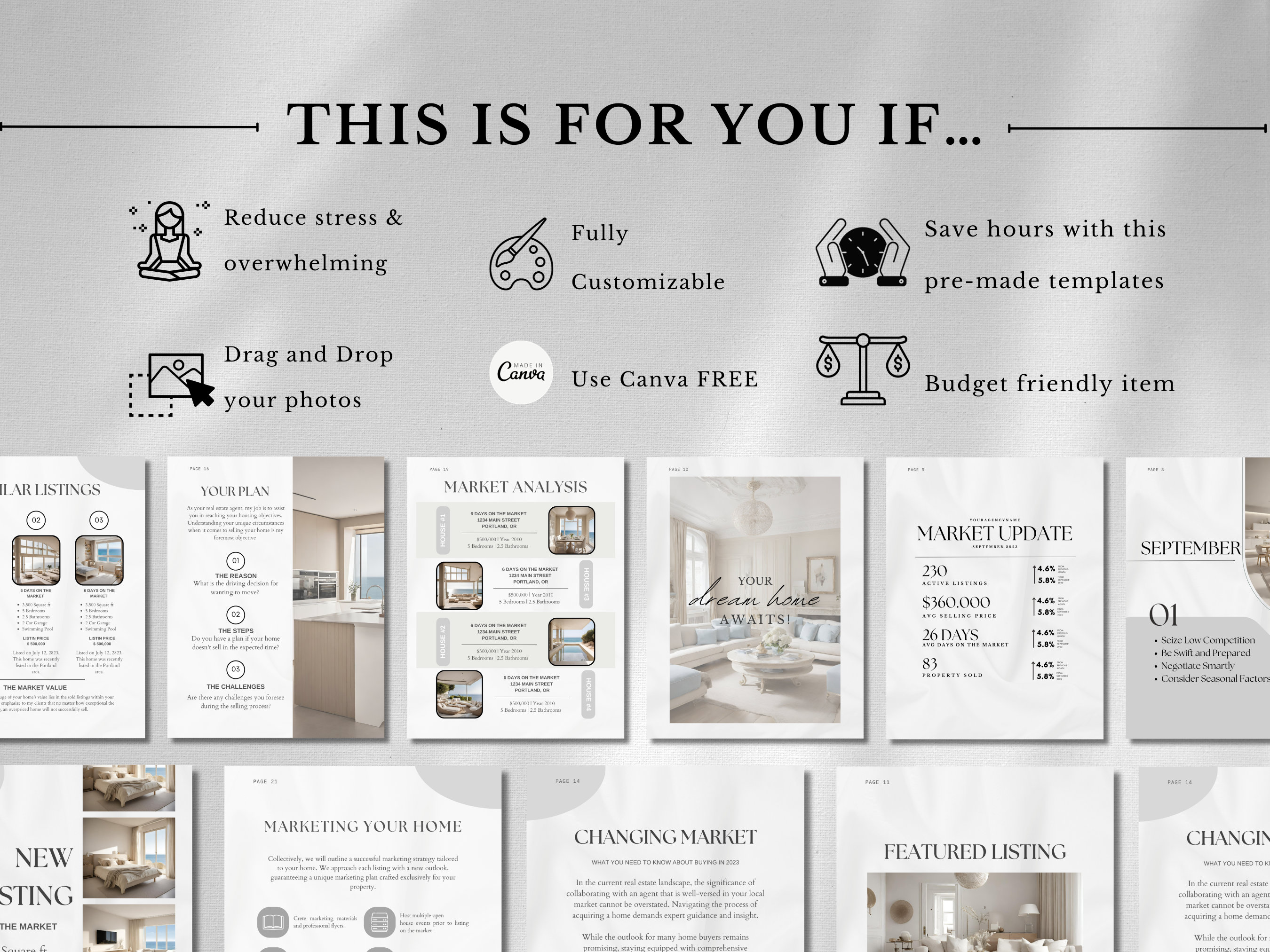 Real Estate Listing Presentation Package, Listing Presentation for Real ...