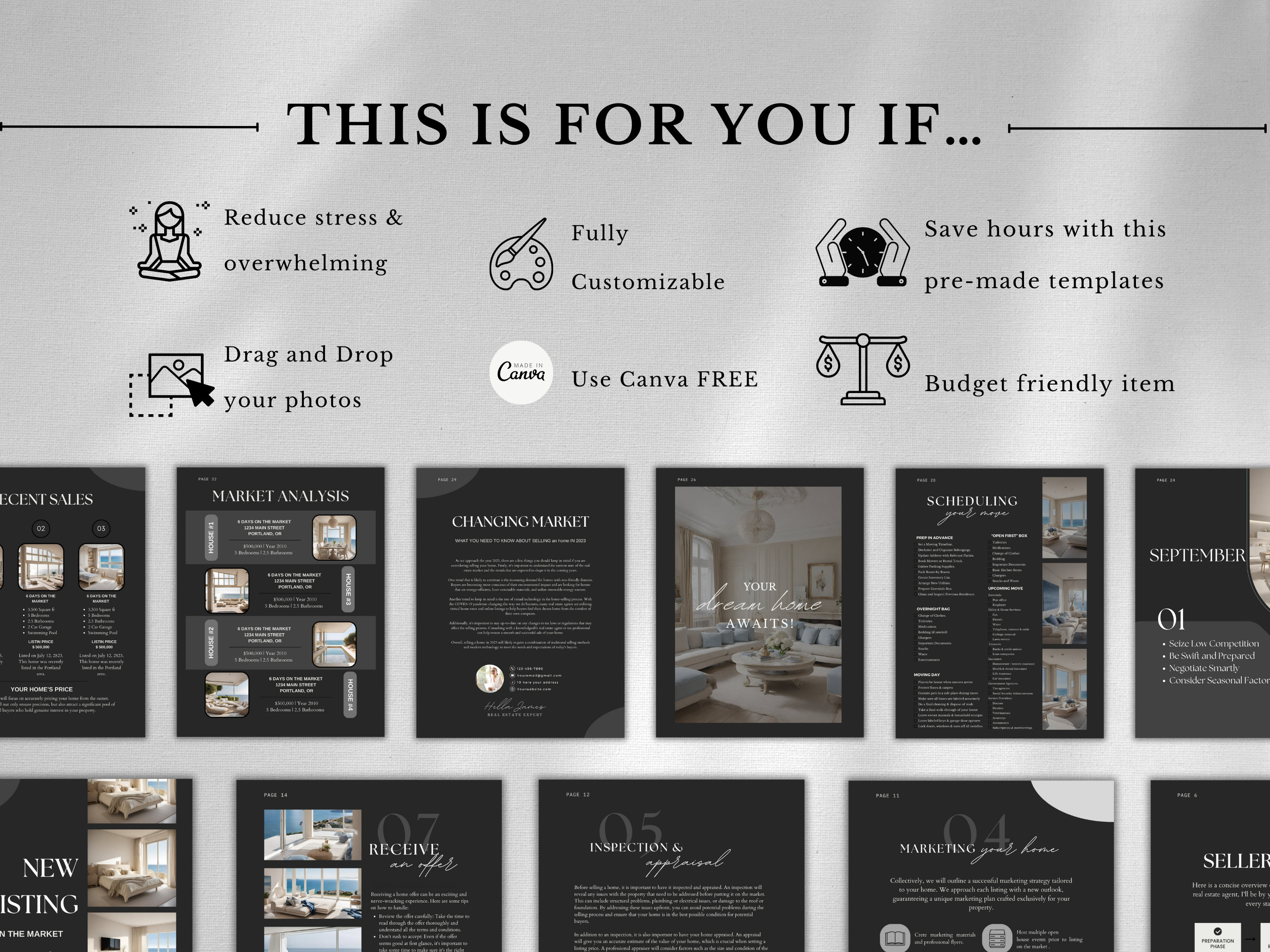 Luxury Seller Pre-listing Presentation, Real Estate Template, Real ...