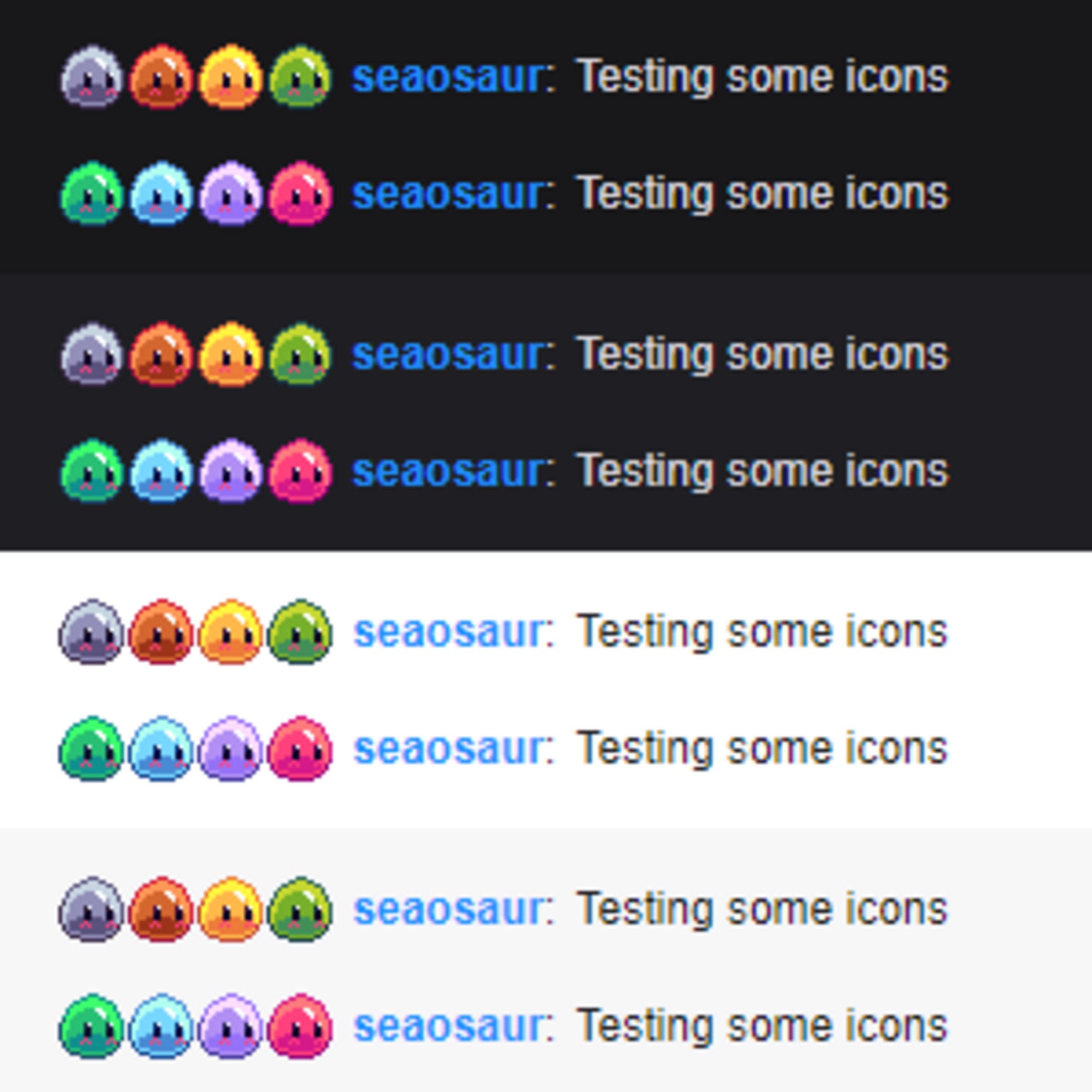 Slimes Flares Pixel Art Twitch Sub/bit Badges Livestreaming - Etsy