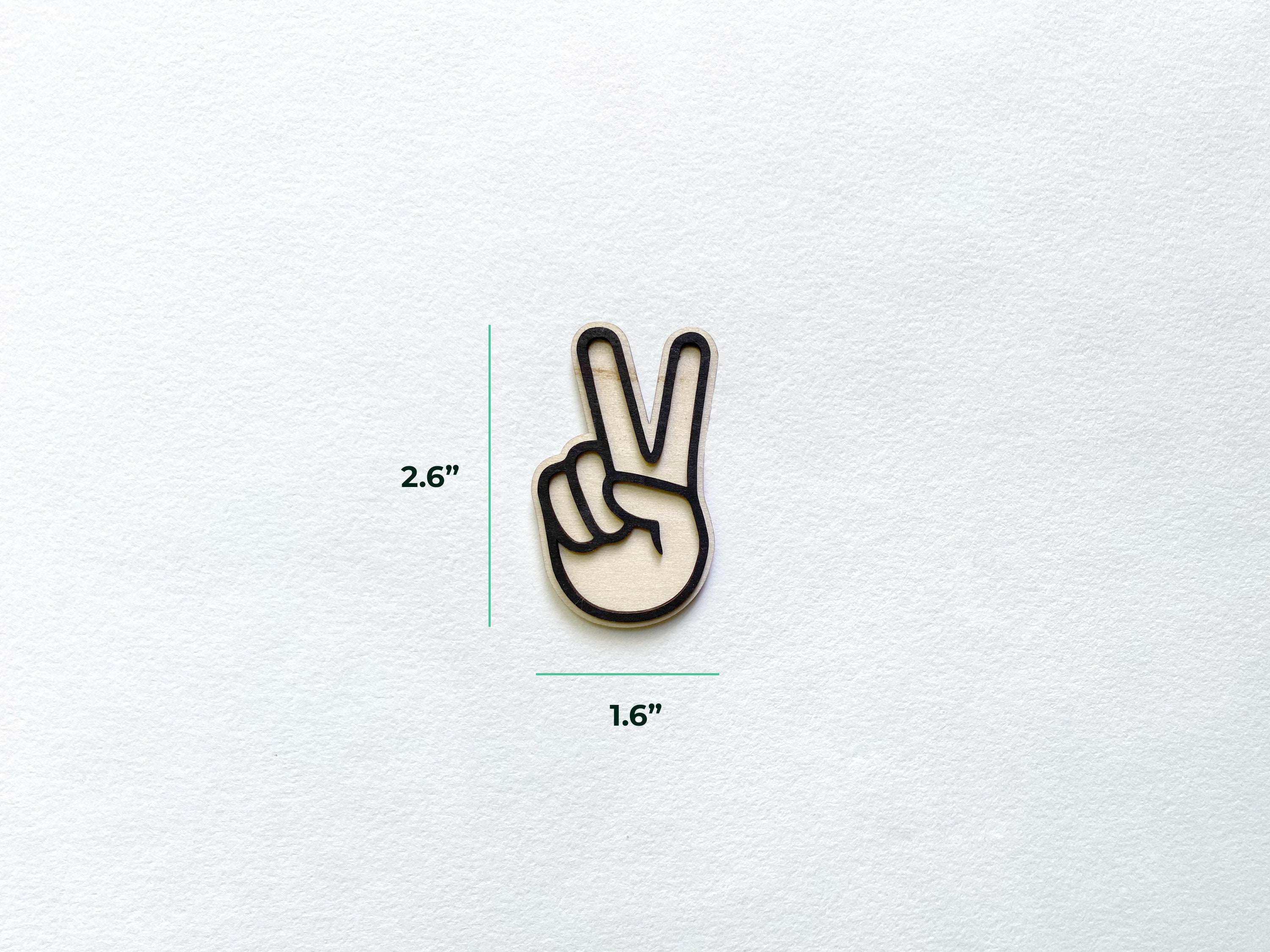 Peace Sign Hand Magnet Laser-cut Wood Peace Sign Magnet - Etsy