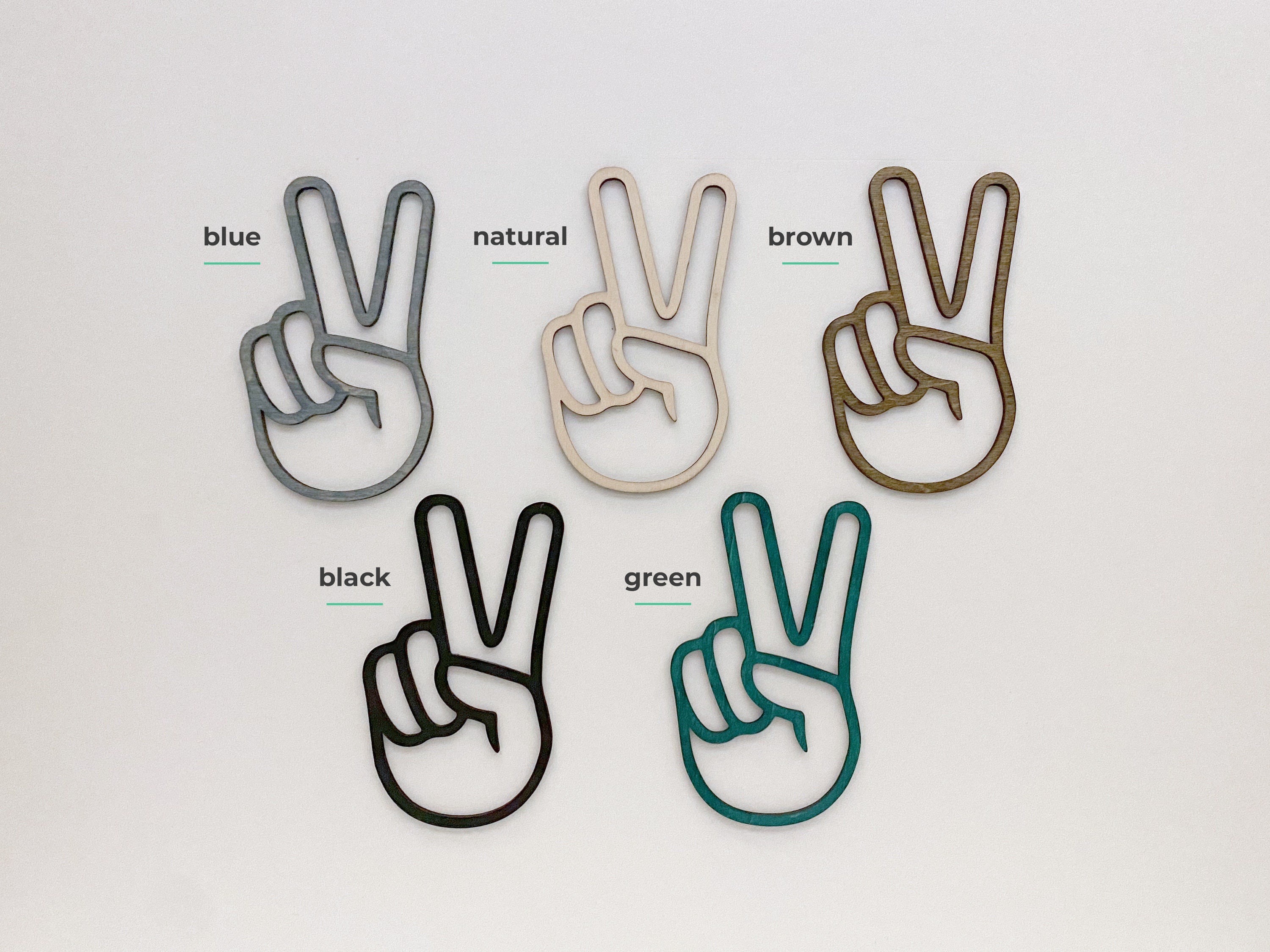 Peace Hand Sign Ornament Laser-cut Wood Peace Hand Sign - Etsy