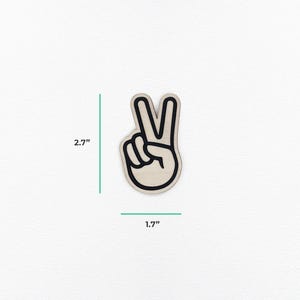 Peace Sign Hand Magnet - Laser-cut Wood Peace Sign Magnet - Etsy