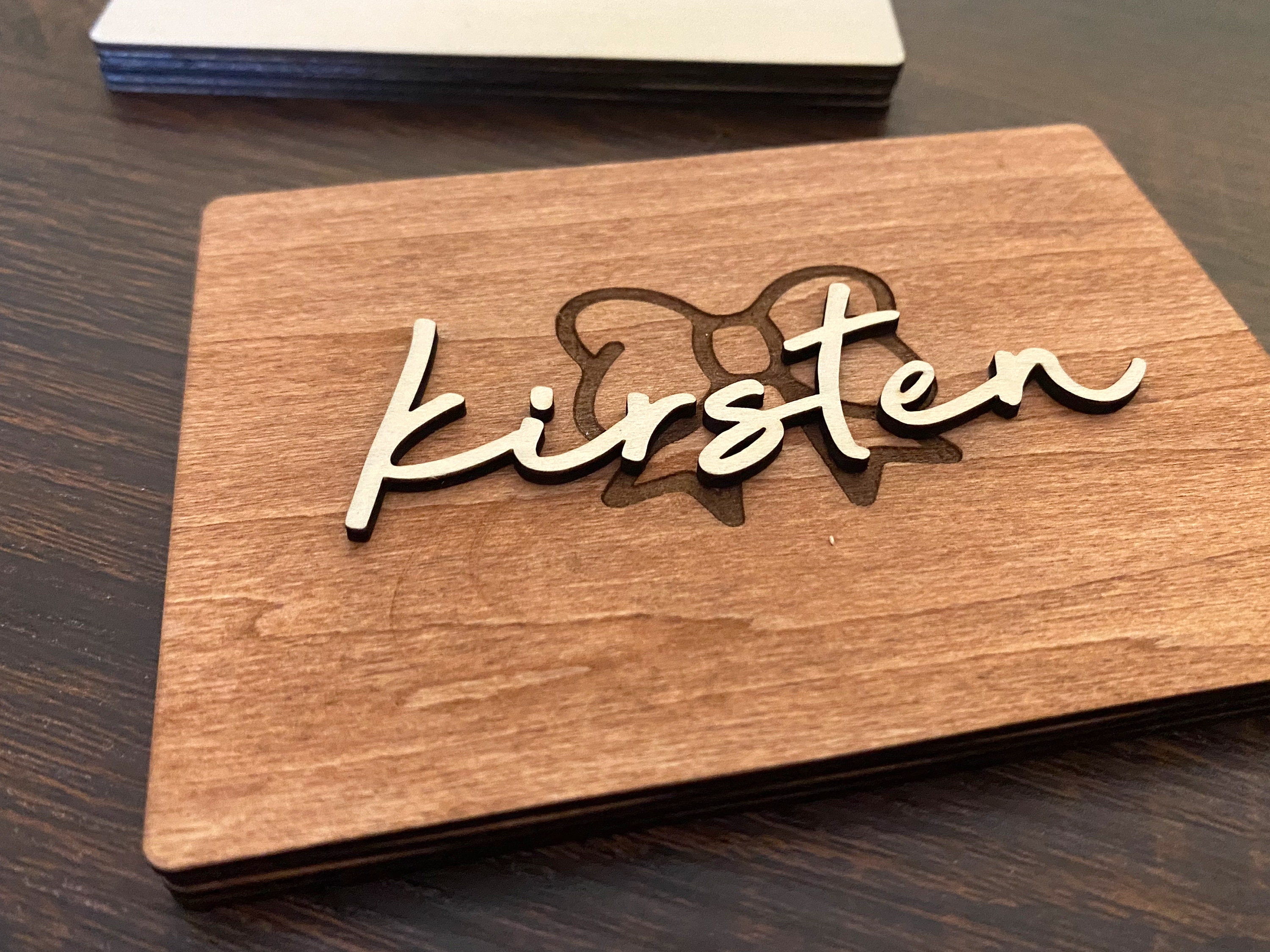 Personalized Magnetic Gift Card Holder - Laser-cut and Laser Engraved ...
