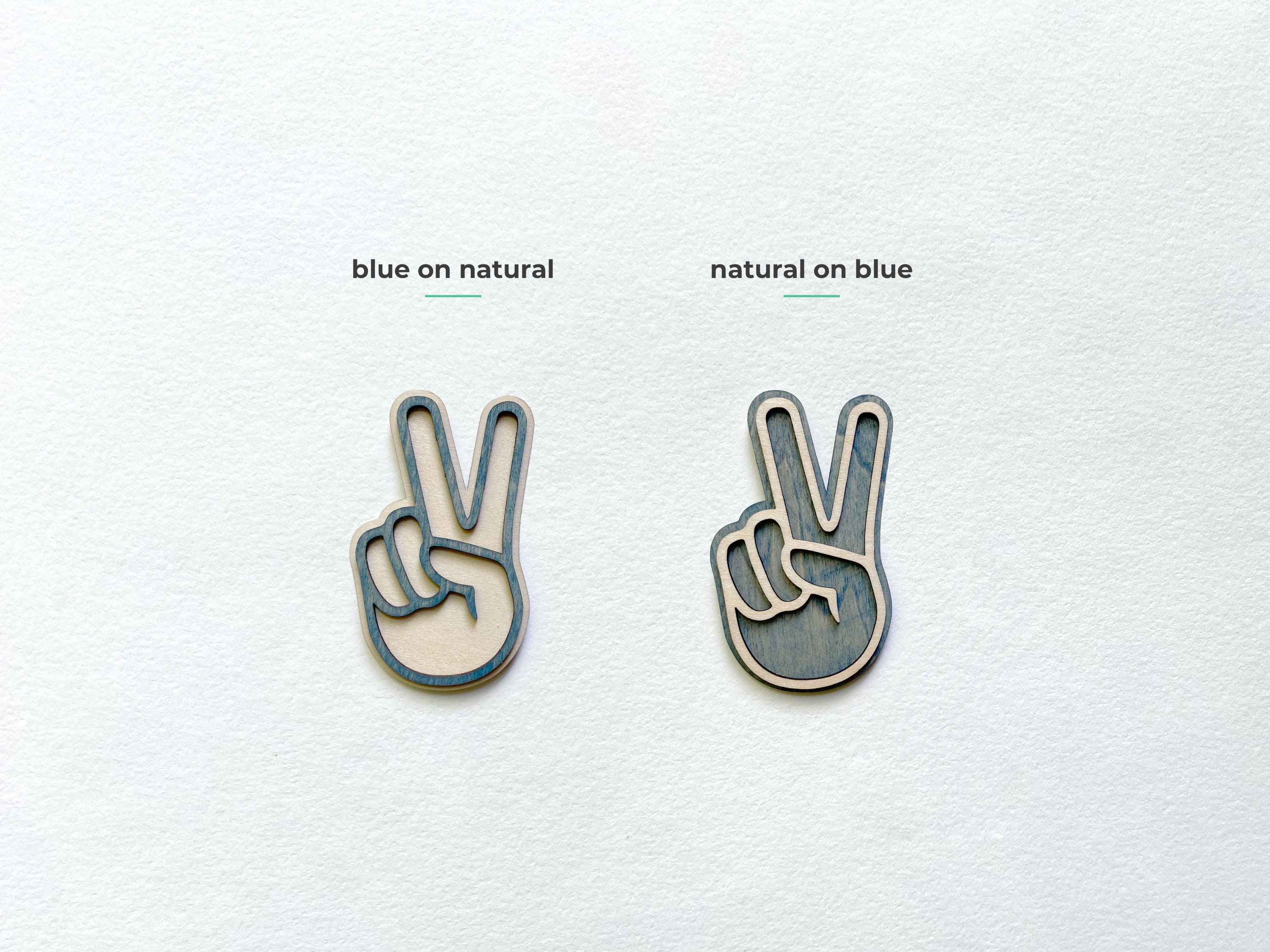 Peace Sign Hand Magnet Laser-cut Wood Peace Sign Magnet - Etsy