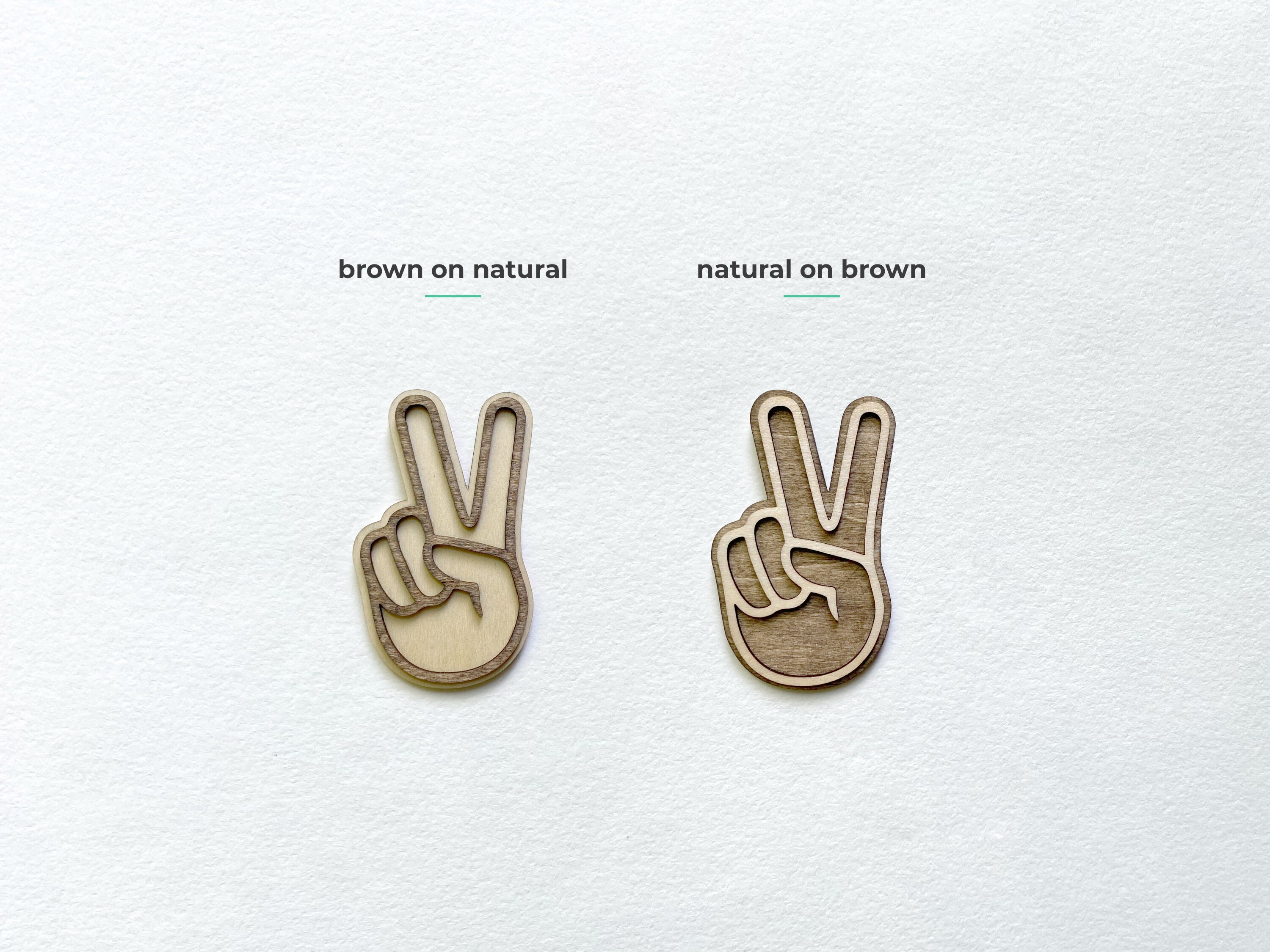 Peace Sign Hand Magnet Laser-cut Wood Peace Sign Magnet - Etsy