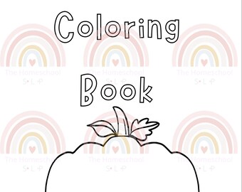 Fall Coloring Book for Kids With 5 Pages - Etsy