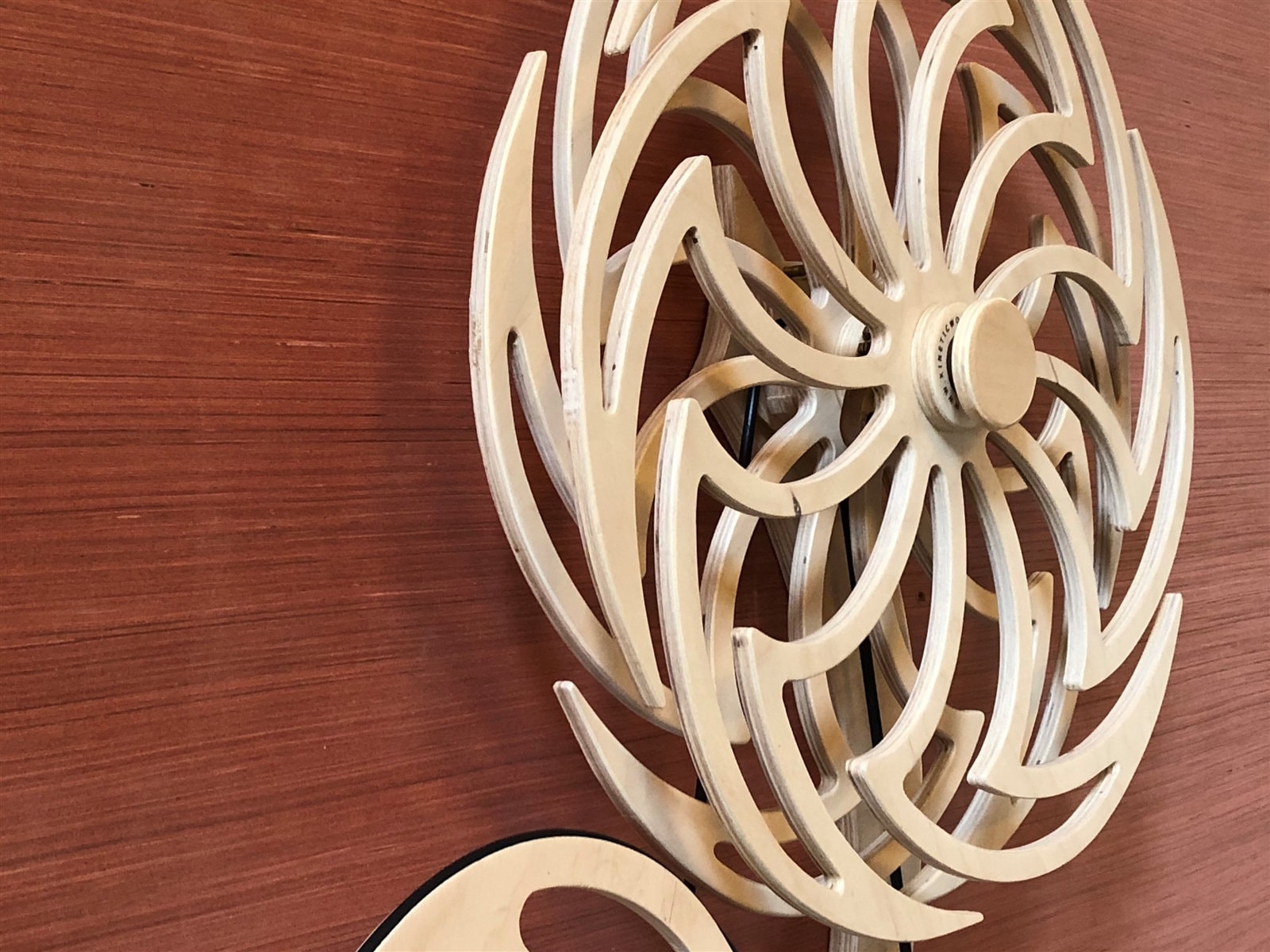 Kinetic Wood Sculpture Wall Art Flower - Etsy