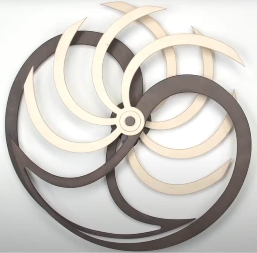 Kinetic Wood Sculpture Wall Art - Nauteline - Etsy