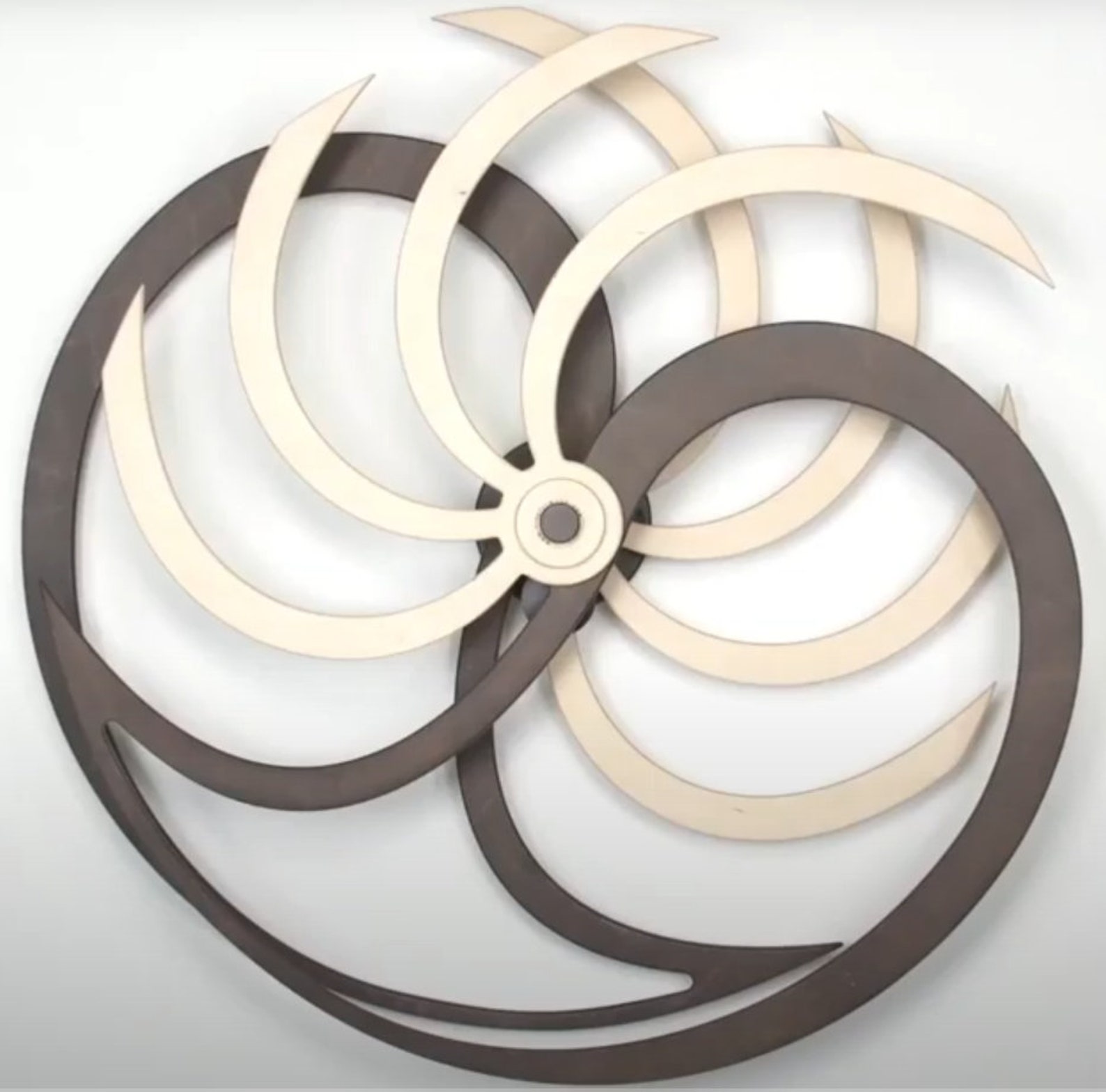Kinetic Wood Sculpture Wall Art - Nauteline - Etsy