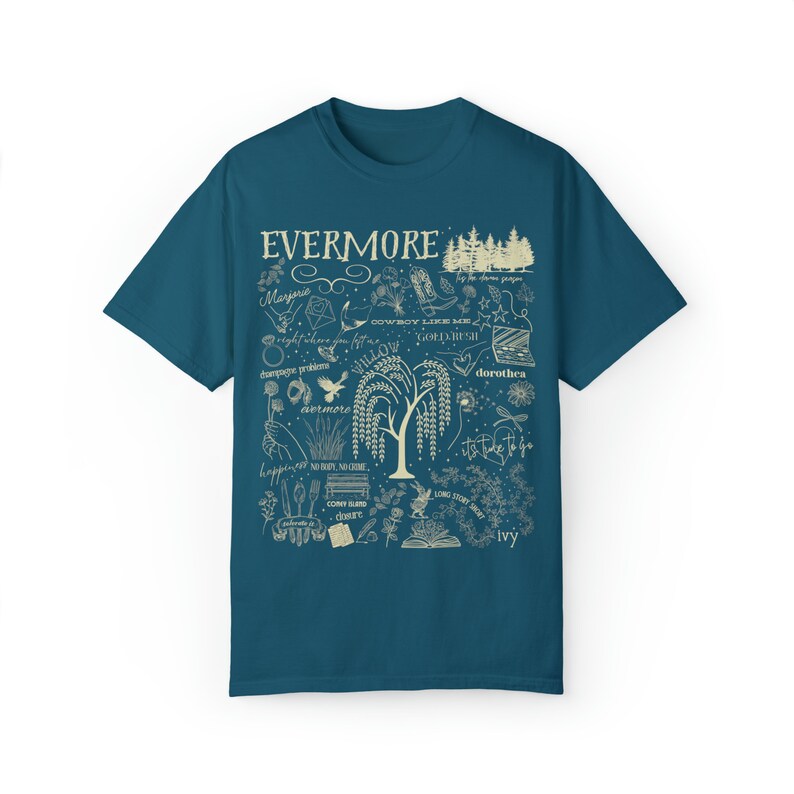 Evermore Album Song Titles Shirt, Evermore Merch, Evermore Shirt, TS ...