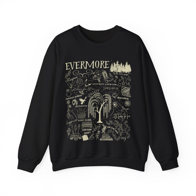 Evermore Album Song Titles Crewneck Sweatshirt, TS Shirt, TS Sweater ...