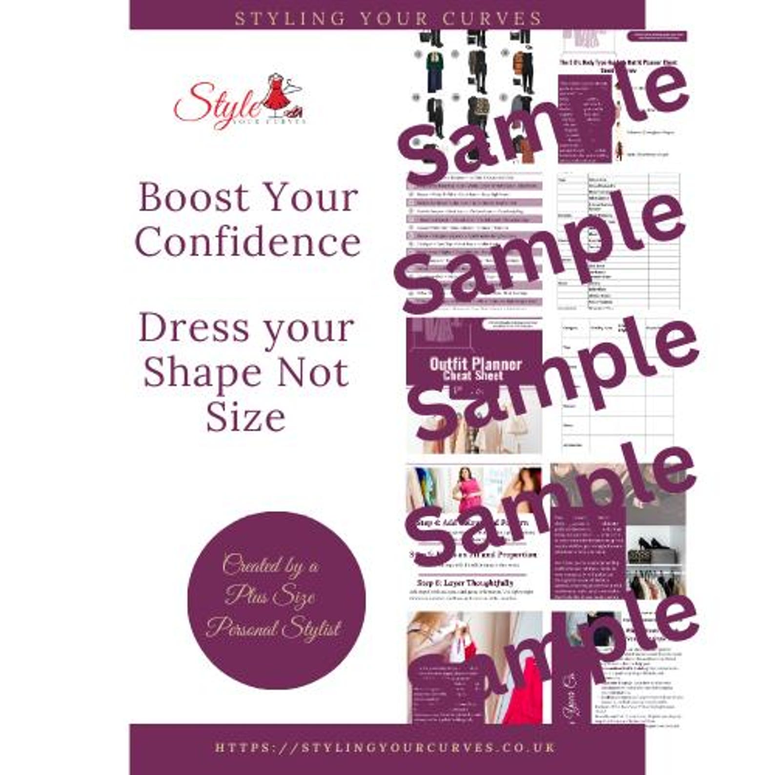 Outfit Planner & Body Shape Cheat Sheet! - Etsy