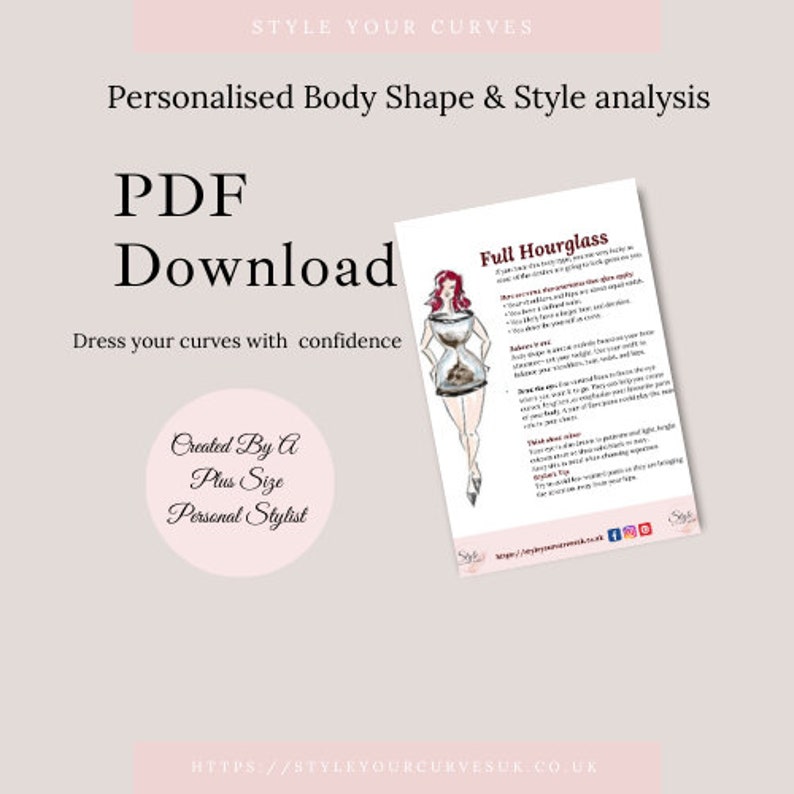 Plus Size Full Hourglass Body Shape Style Guide - Etsy