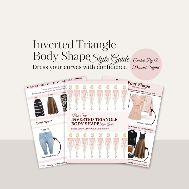 Plus Size Inverted Triangle Body Shape Style Guide - Etsy