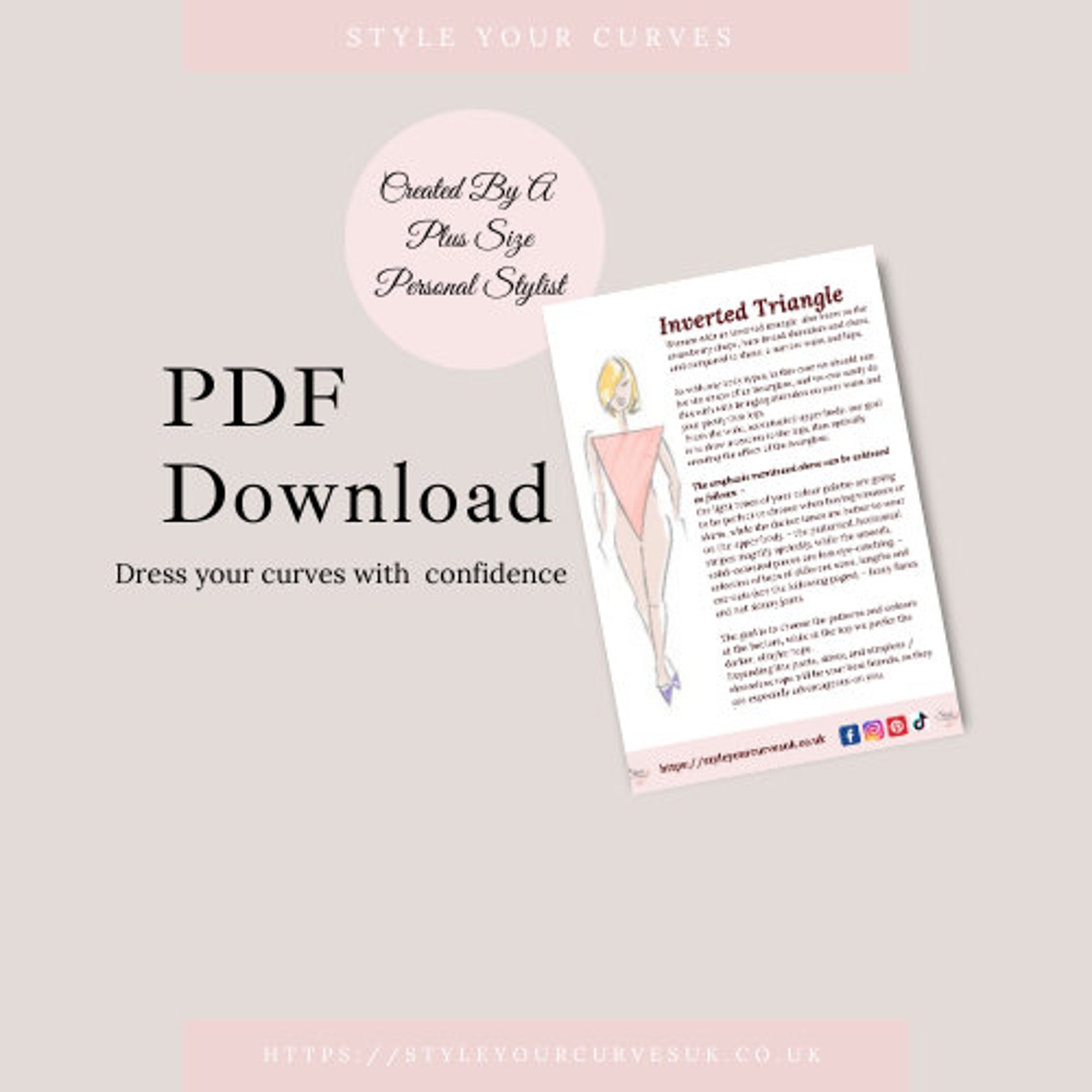 Plus Size Inverted Triangle Body Shape Style Guide - Etsy