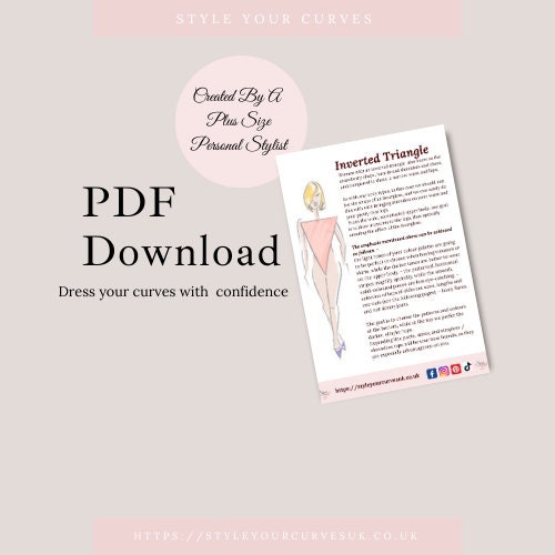 Plus Size Inverted Triangle Body Shape Style Guide - Etsy